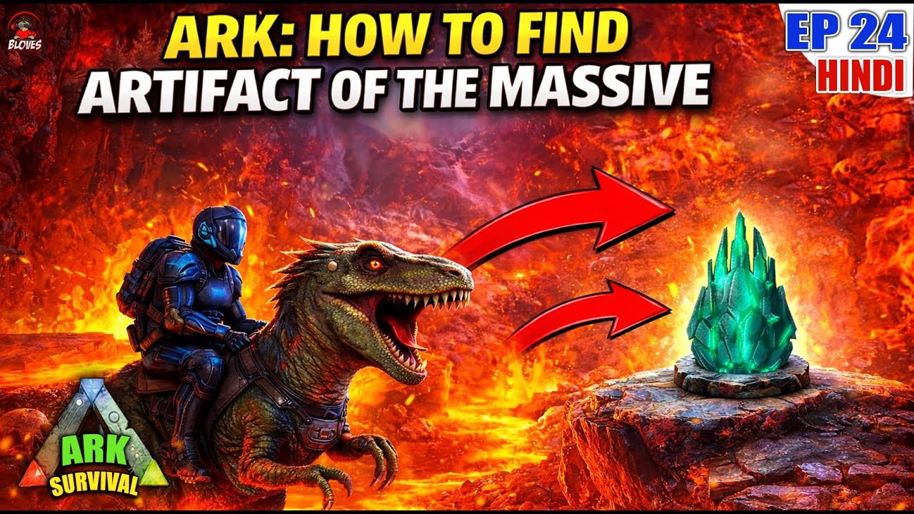 How to Get the Artifact of the Massive in ARK (Lava Cave) | ARK ...