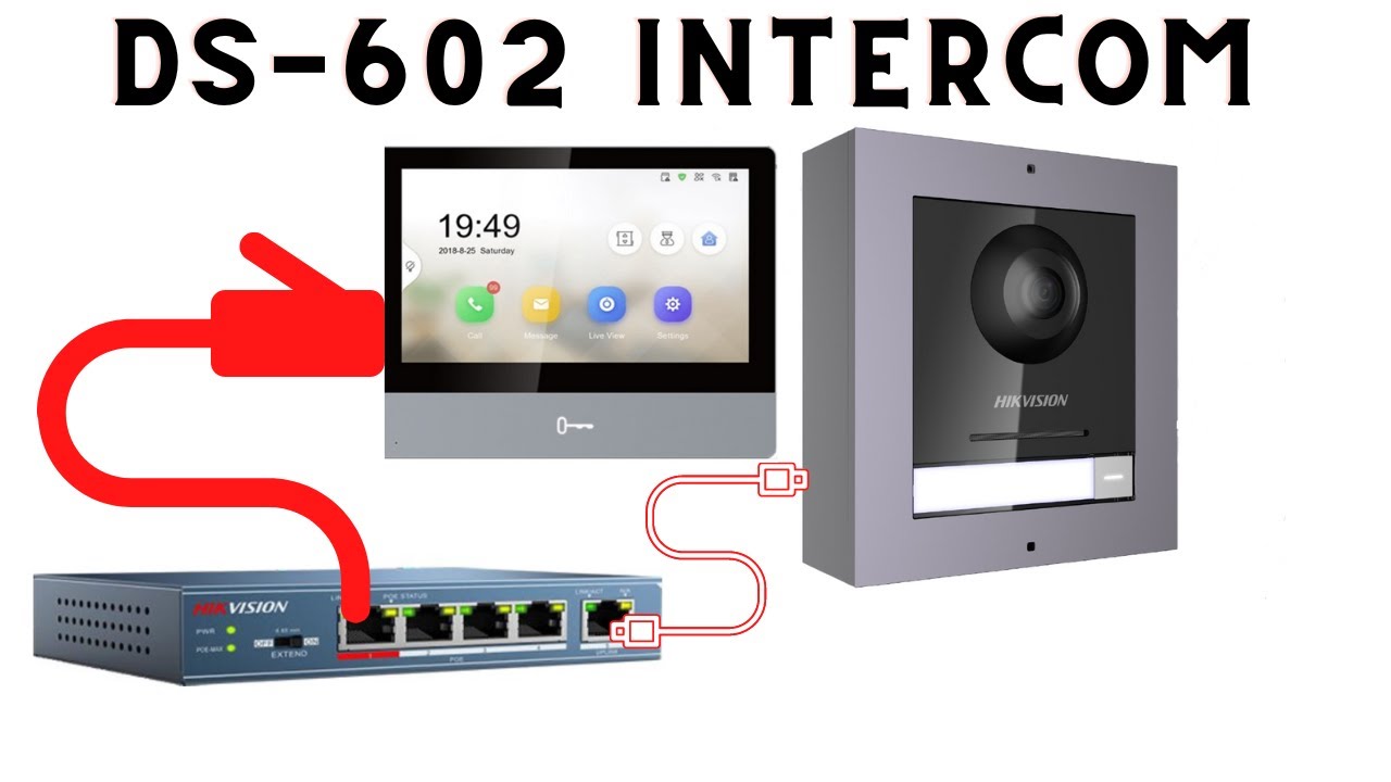 Hikvision KIS-602 video Intercom Unboxing and wiring - YouTube