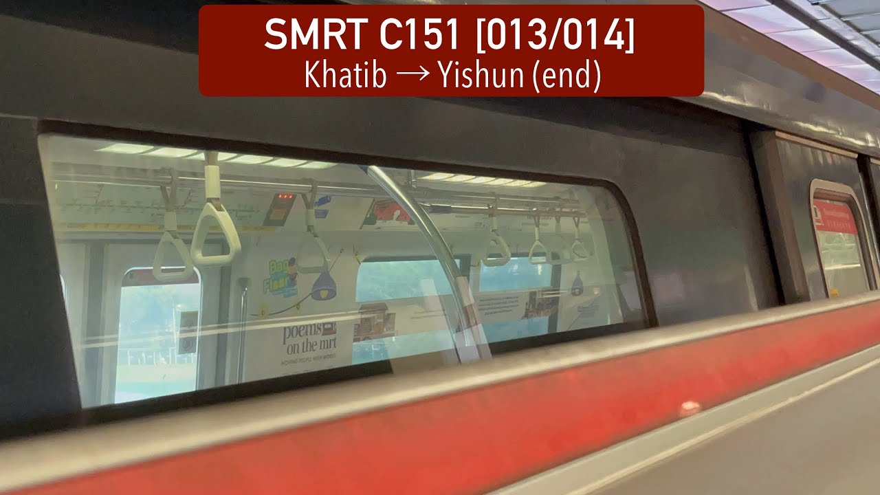 SMRT Trains: C151/1 [013/014] - Khatib → Yishun - YouTube