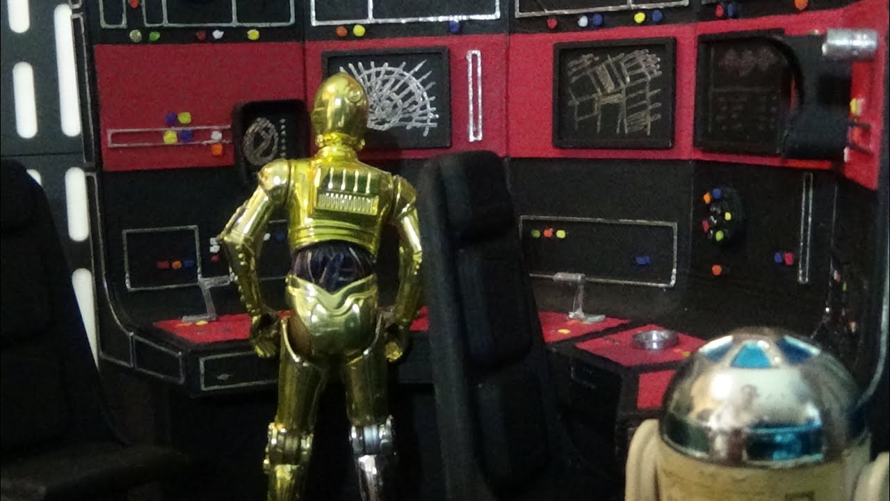 DEATH STAR DOCKING BAY 327 CONTROL ROOM DIORAMA BUILD - YouTube