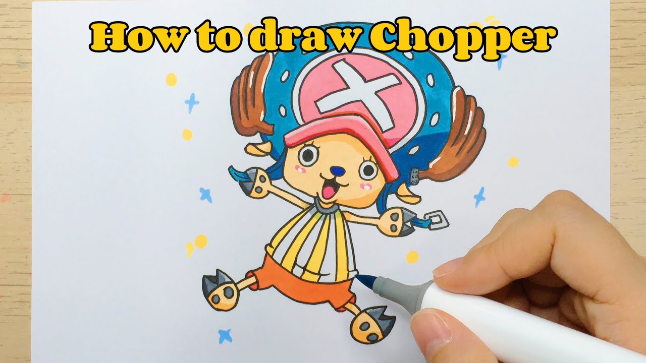 How to Draw Tony Tony Chopper (トニートニー・チョッパー/喬八) with Colorful Markers ...