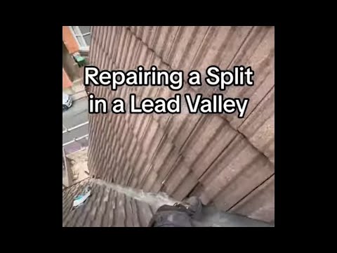 How to Repair a Split in a Lead Valley #leadflashing - YouTube