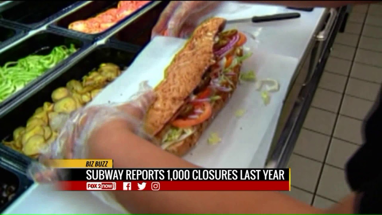 Subway closed more than 1,000 stores in the United States last year ...