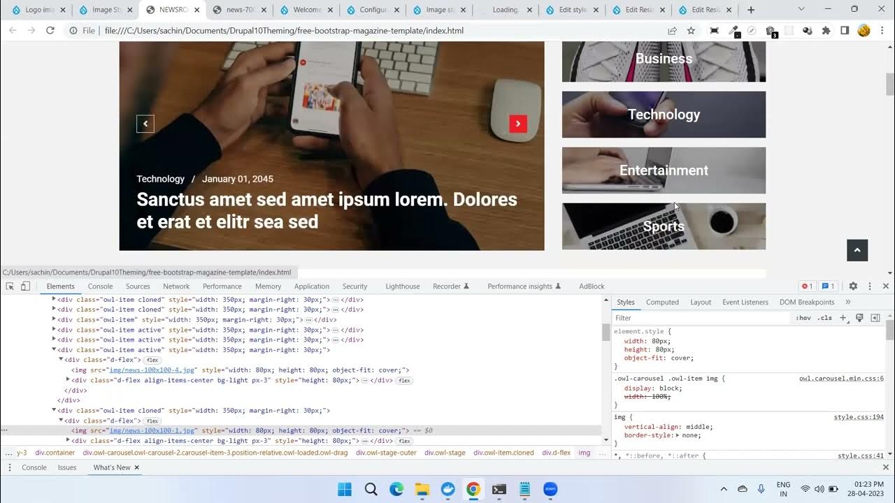 Creating image styles for drupal theme - YouTube