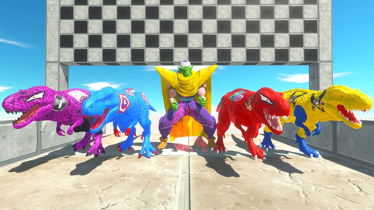 Dc Comics Dinosaurs Race Champions Trex Hero Vs Piccolo Hunting Found ...