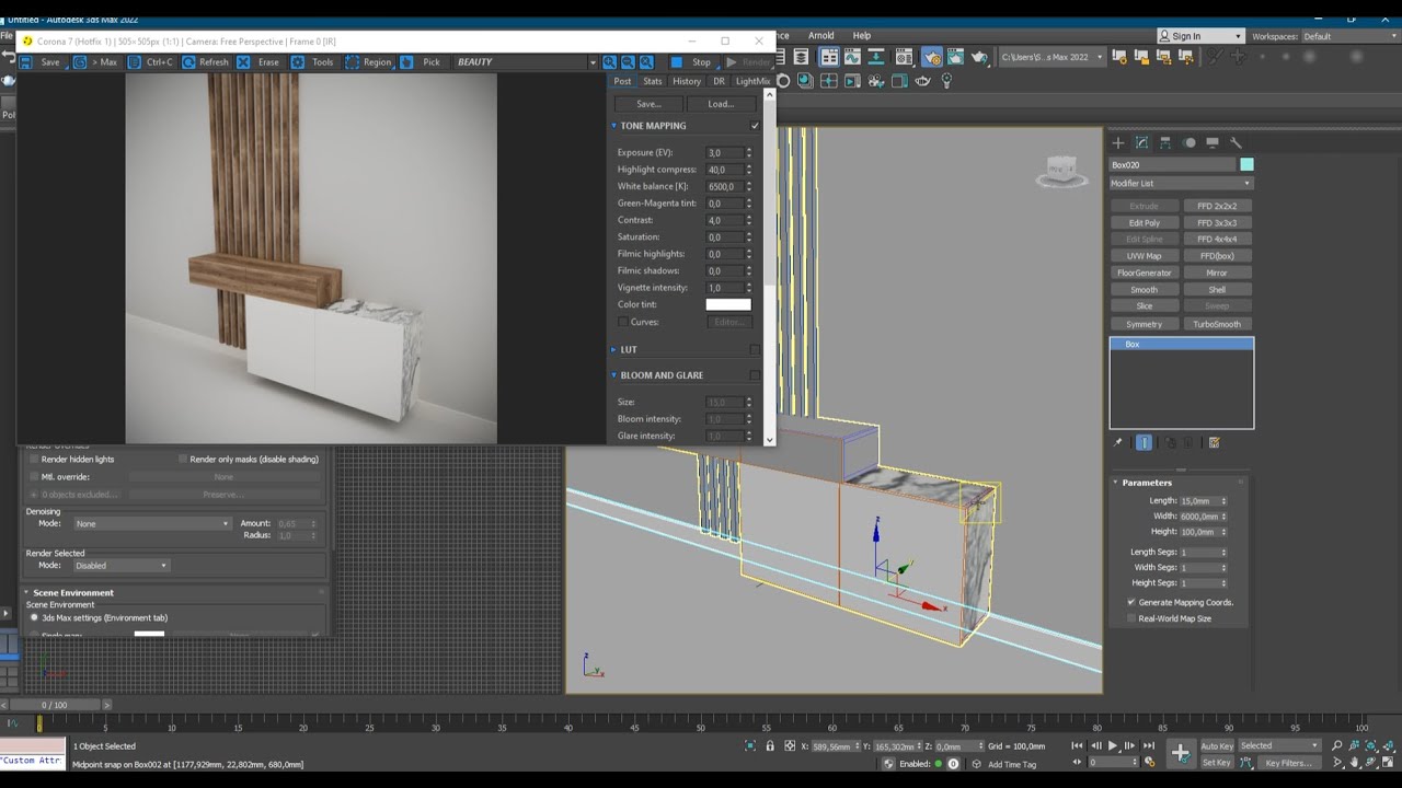 3Ds Max - Corona Render - Modeling - How To Make A Console - How to Render (Scratch To Finish ...