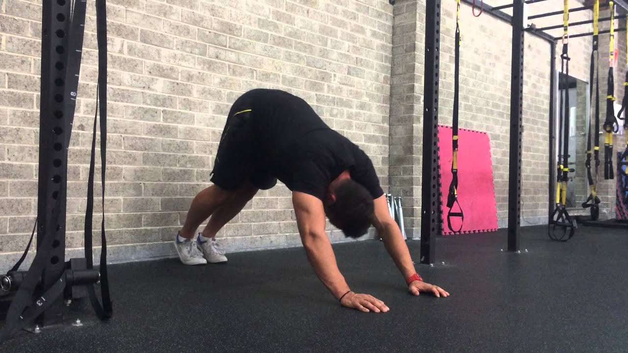 Push up with downward dog - YouTube
