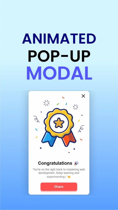 Making a Responsive Popup Modal (Tutorial) #shorts #html #css #coding #javascript - YouTube