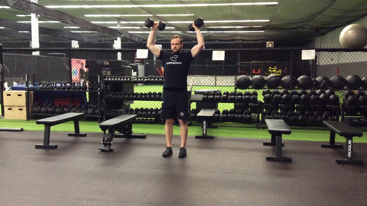 ECC DB Shoulder Press - YouTube