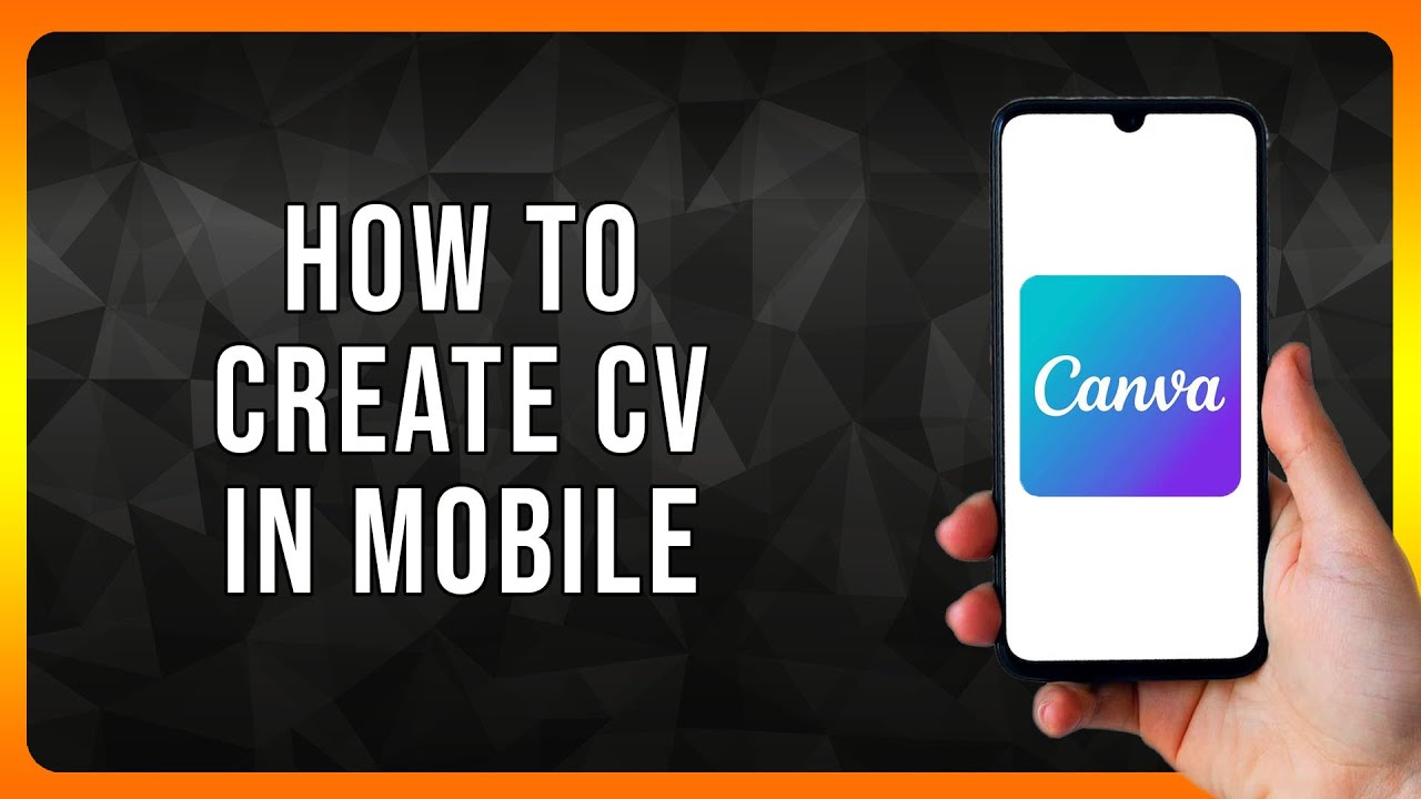How to create a CV on Mobile in 2024 - YouTube