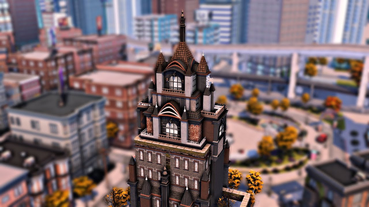 Skyscraper penthouse | No cc | The sims 4 | Stop motion | Functional ...