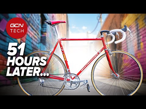 Restauro e costruzione di una bicicletta retrò italiana in acciaio