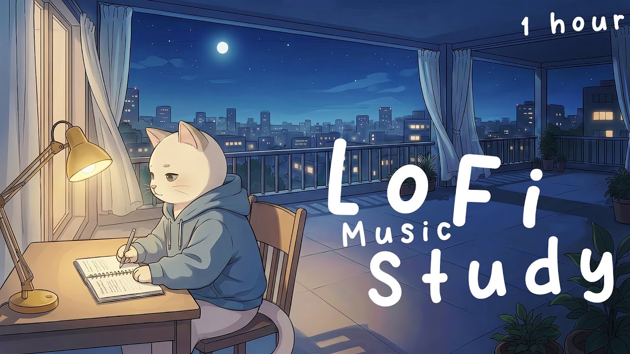 Lo-Fi Study Music – 1 Hour Deep Focus for Concentration | 12 AM BALCONY ...