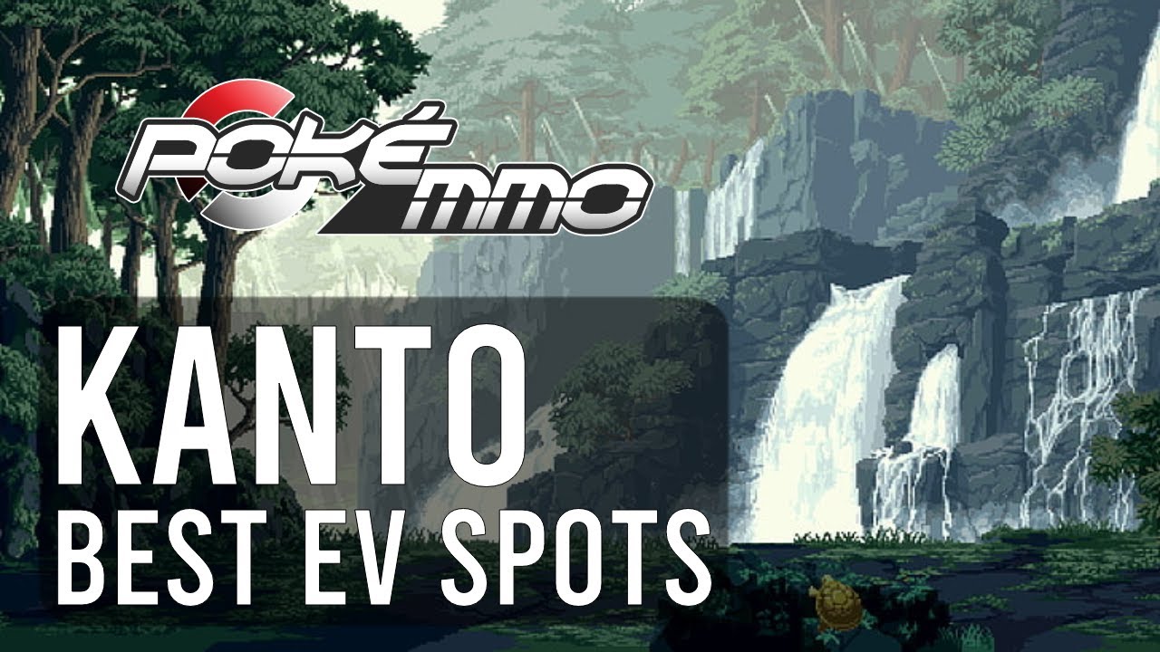 PokeMMO - Best EV Training Spots in Kanto - YouTube