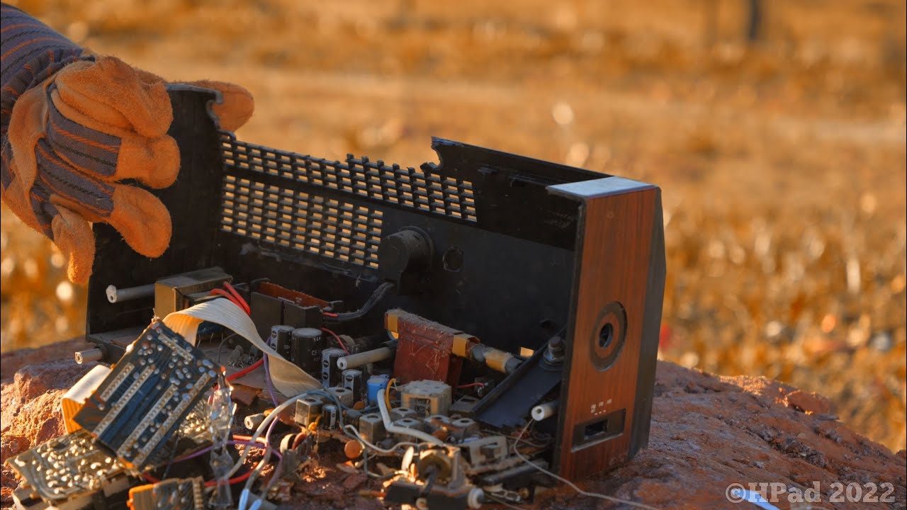 GE Radio Destruction - YouTube