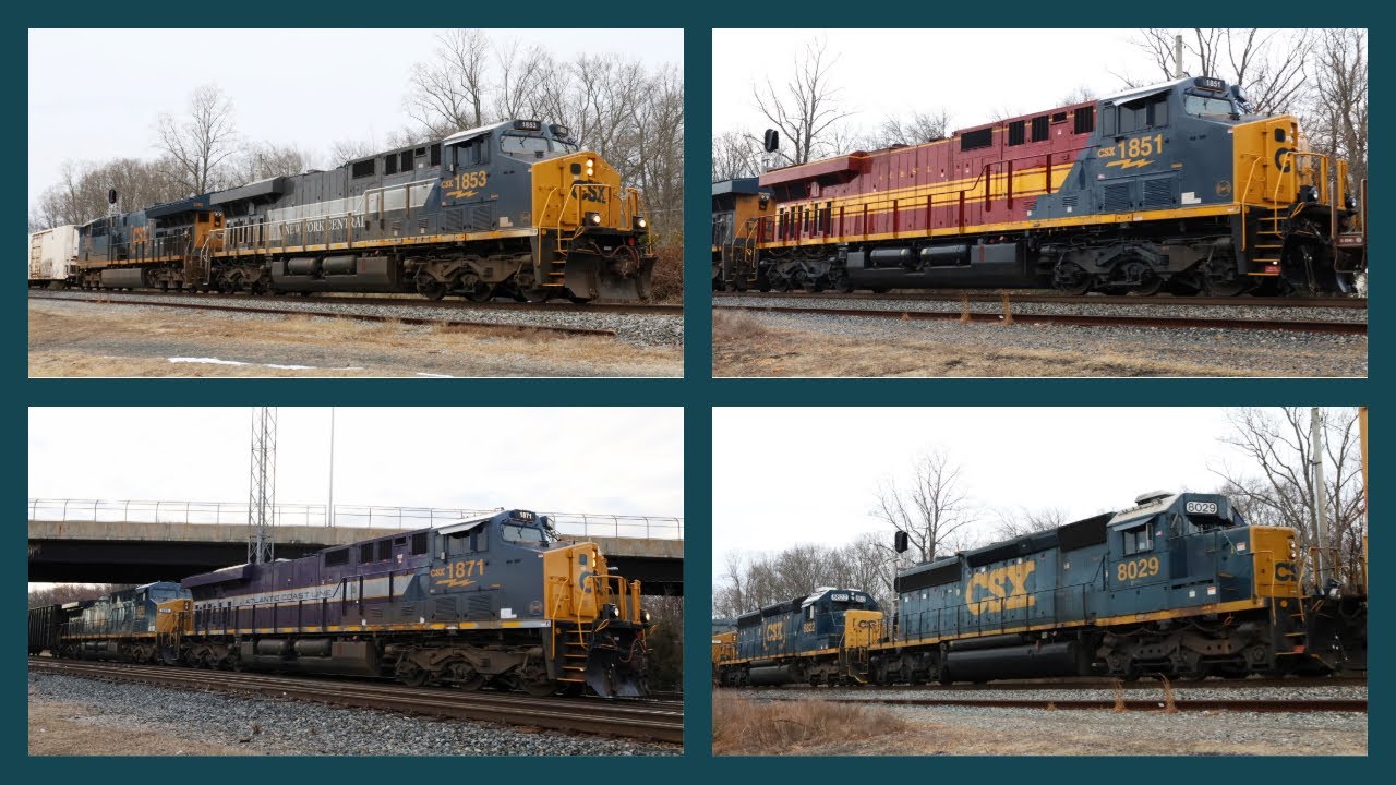 CSX Heritage Units & More On The CSX Philly Sub (1/18/25) - YouTube