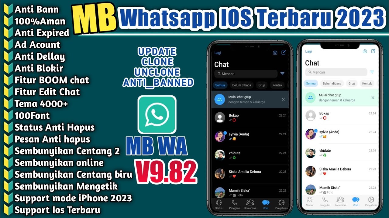 Mb Wa Ios Terbaru 2023 || Mb Whatsapp Ios Terbaru 2023 || Anti ...