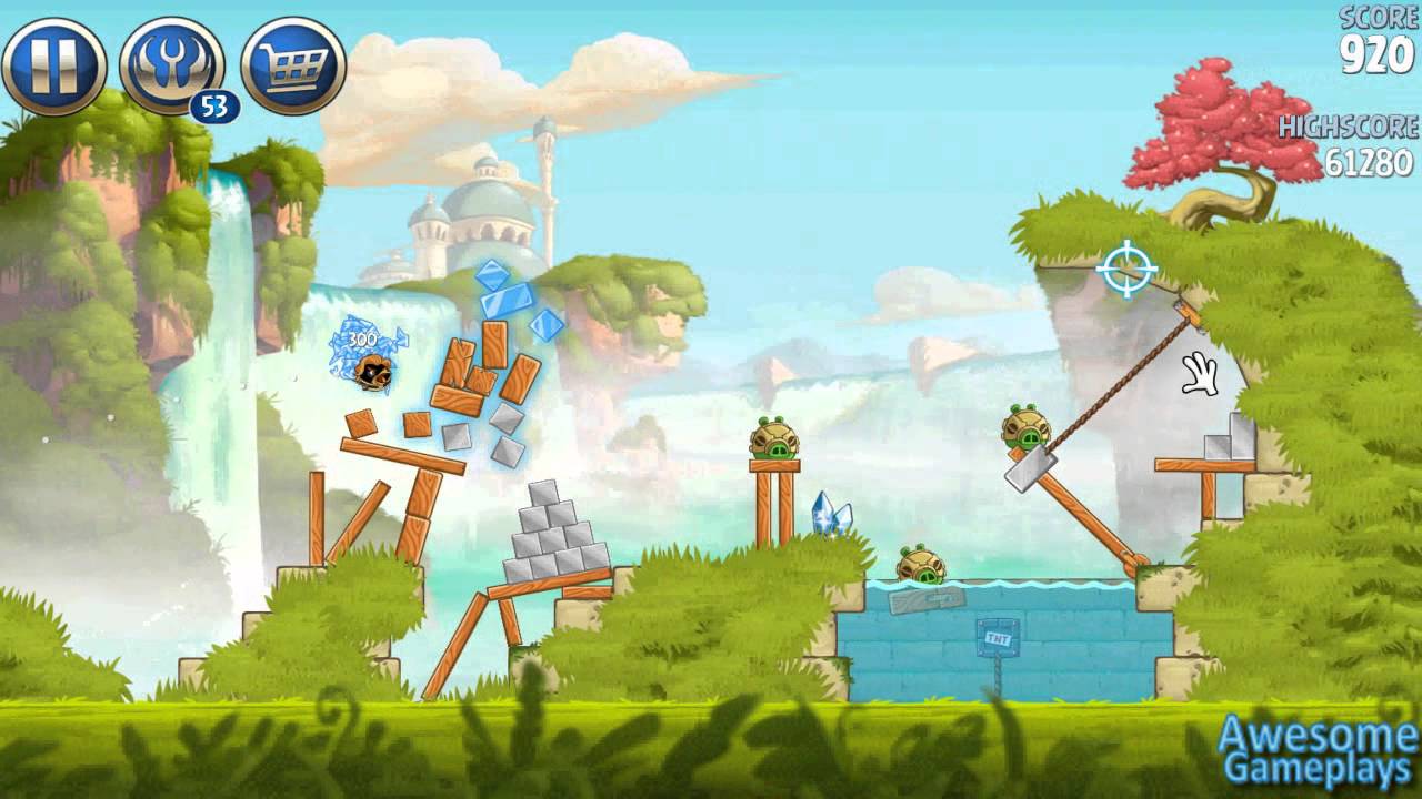 Angry Birds Star Wars II - Level B1-4 / 3 Stars - YouTube
