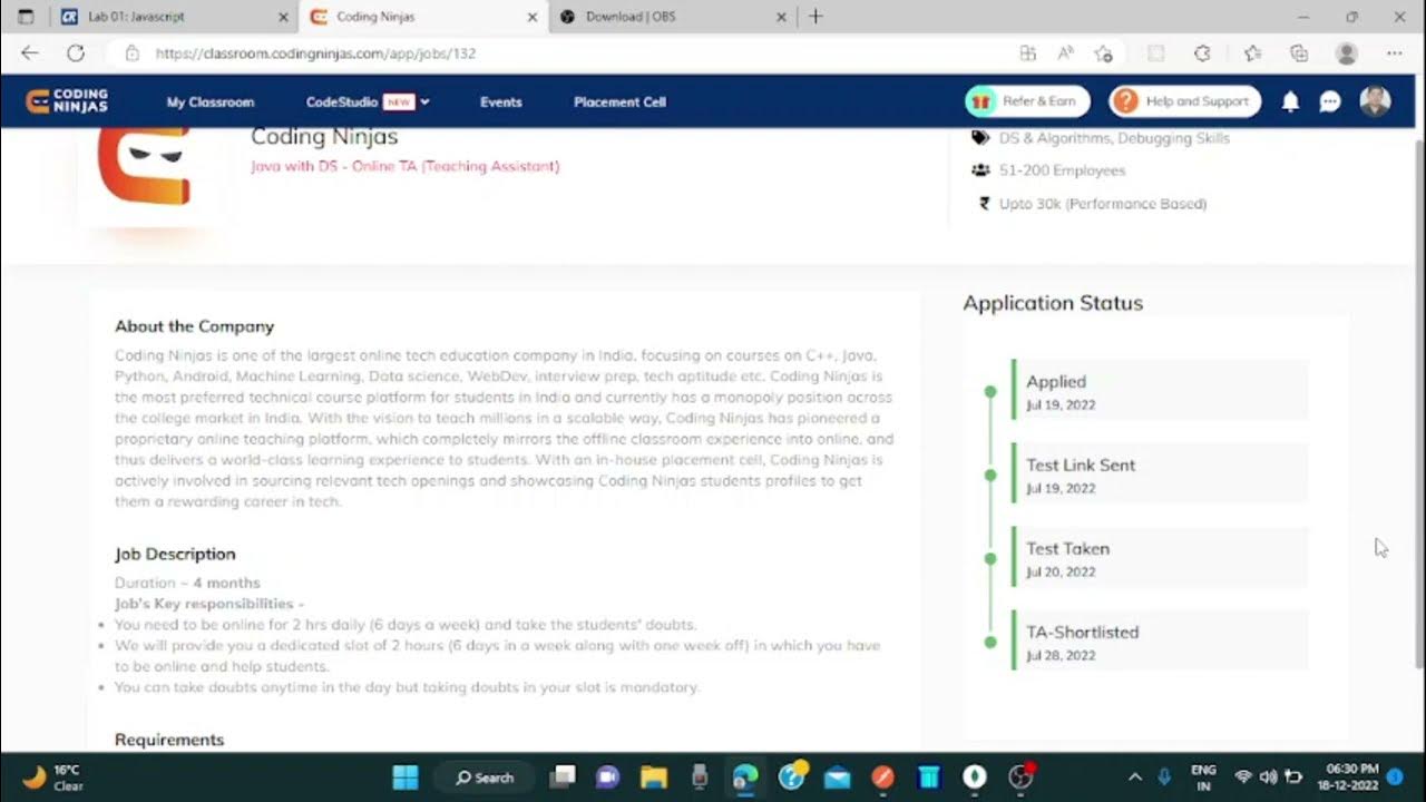 HOW TO BECOME A TA (TEACHING ASSISTANT) || JAVA TEACHING ASSISTANT ...