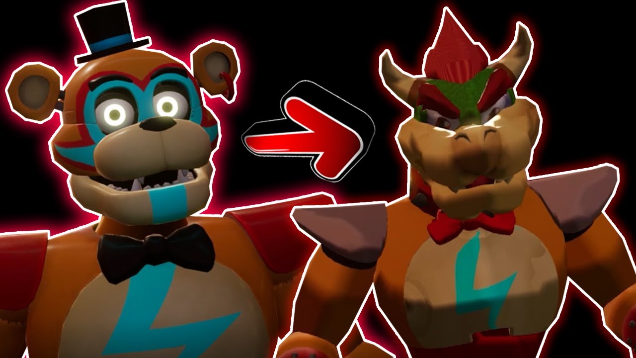 Bowser head Over Freddy Mod - Five Nights at Freddy's: Security Breach ...