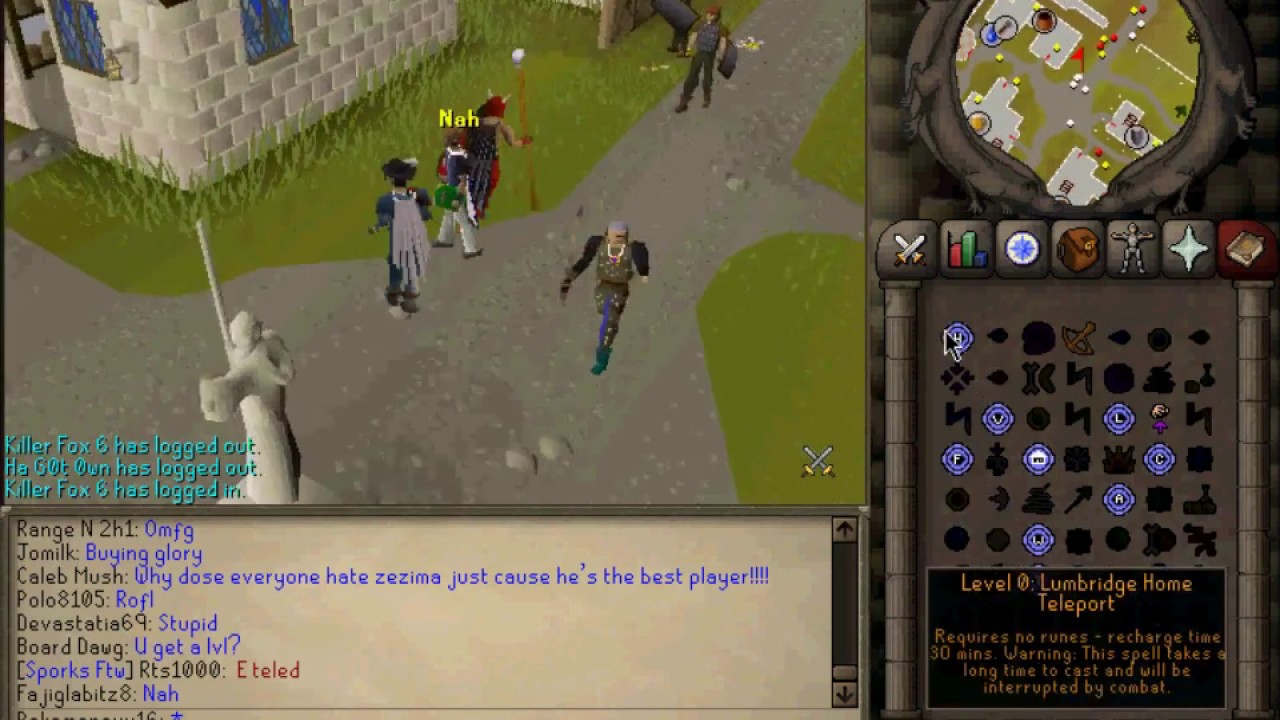Runescape looking for Zezima in 2007! - YouTube