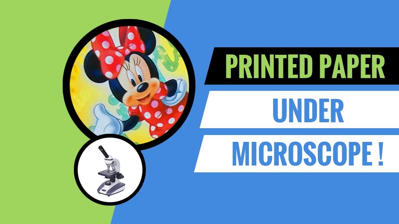 Printed Paper Under My #Microscope - 40x Magnification - YouTube