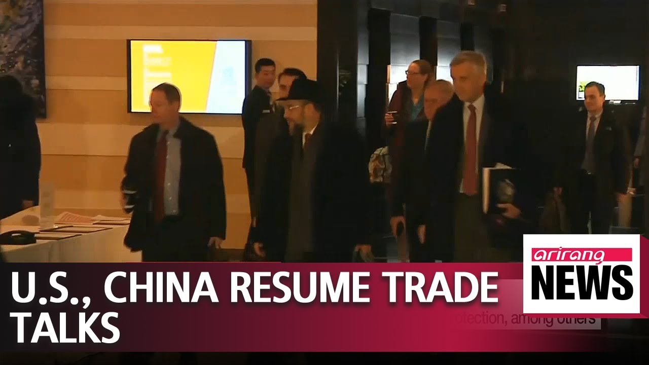 U.S.,China begin two-day trade talks in Beijing - YouTube