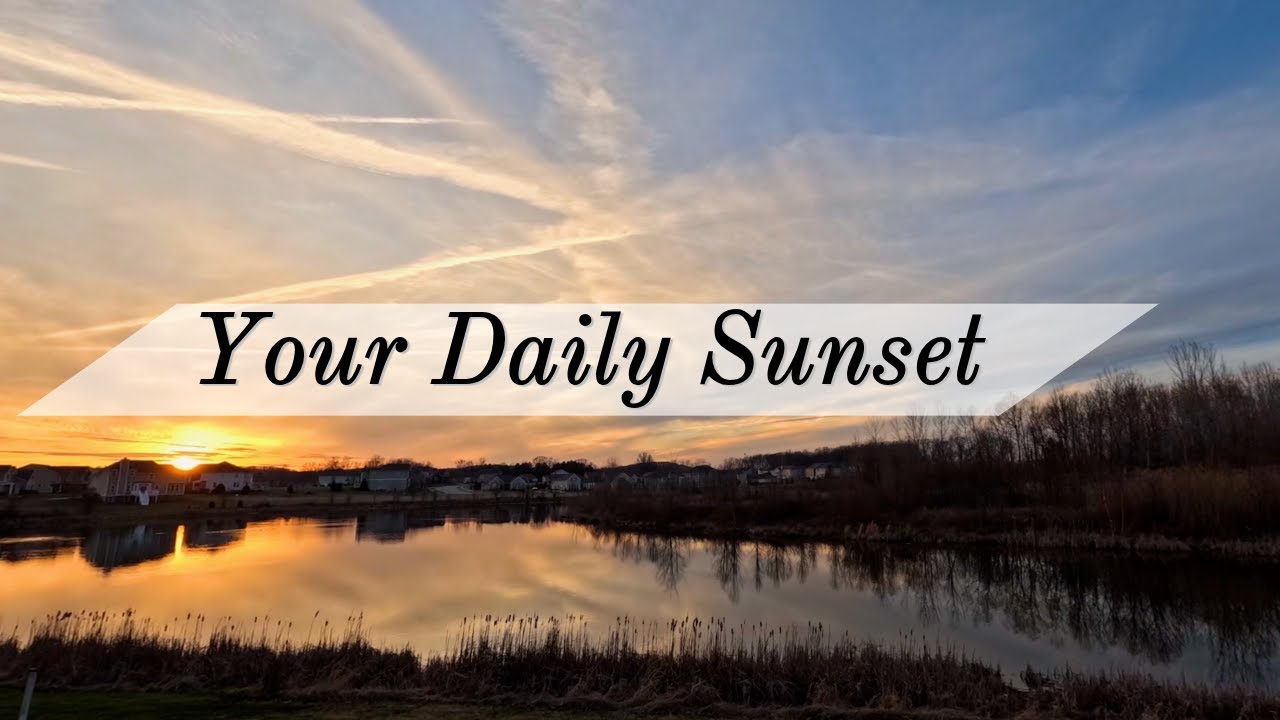BEST OF Orange Cloud Sunset | Your Daily Sunset for Thurs 4/25/24 #meditation #sunset #timelapse ...