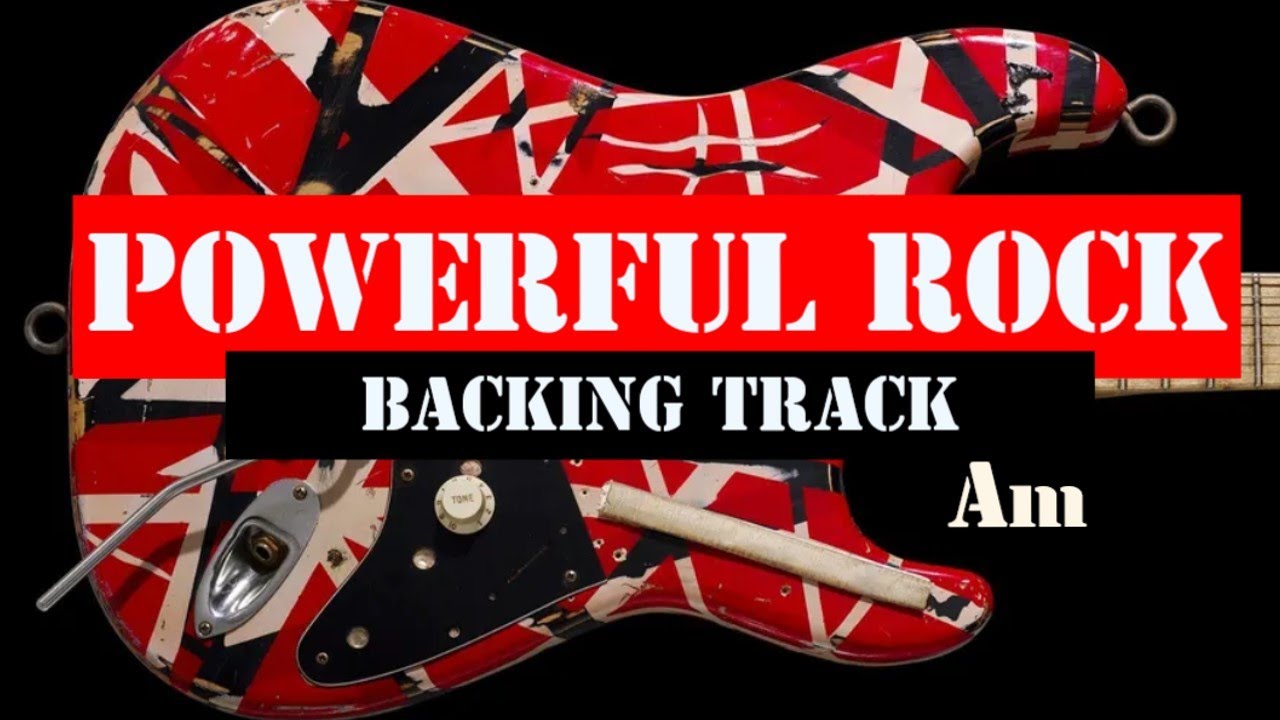 Powerful Rock Backing Track For Guitar in Am - YouTube