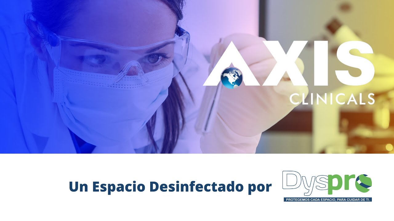 Desinfección de espacios en Axis Clinicals Latina - YouTube