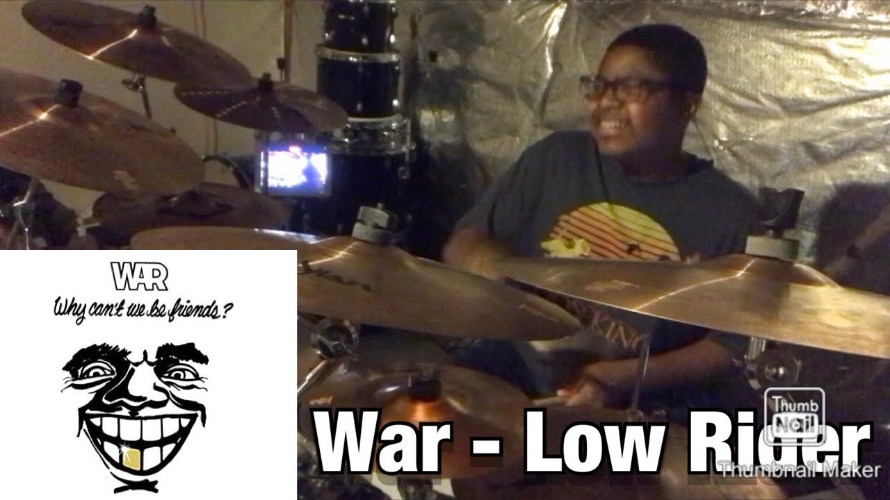 War - Low Rider Drum Cover | KJDRUMS - YouTube