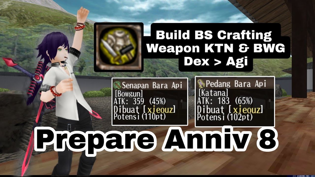 Toram Online - Build BS Crafting Weapon Katana & Bowgun MaxPot ...