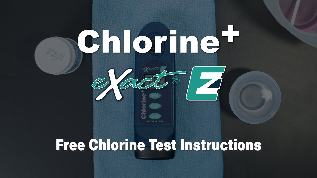 Chlorine+ eXact EZ Photometer - Free Chlorine Test Instructions - YouTube