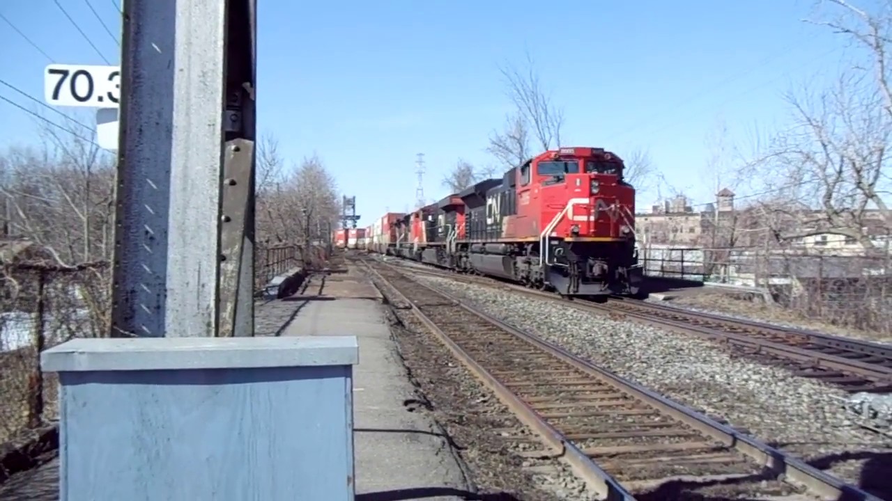 CN Container Train - YouTube