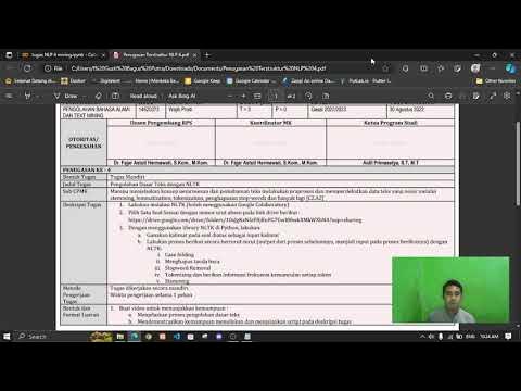 Pengolahan Dasar Teks dengan NLTK - YouTube