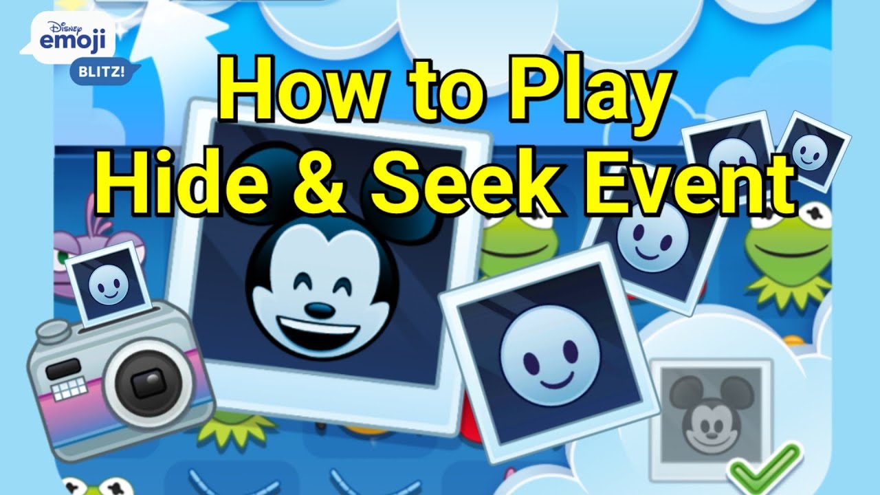 How to New Play Hide & Seek Photo Hunt Event - Disney Emoji Blitz - YouTube