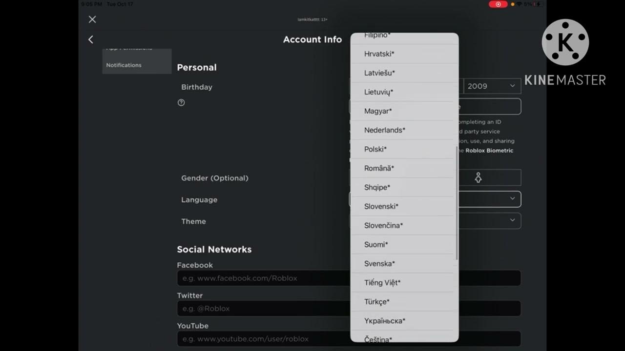 How to change language settings on Roblox - YouTube