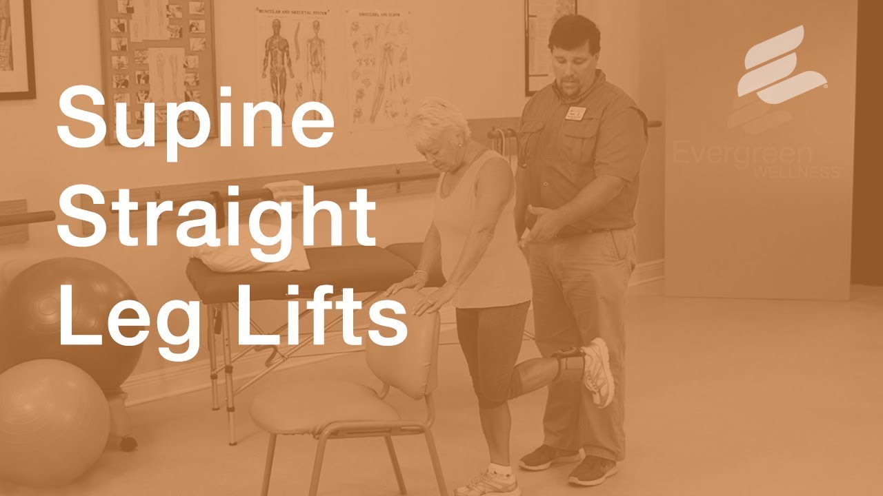 Supine Straight Leg Lifts - Knee Exercise 3 of 6 - Physical Therapy ...