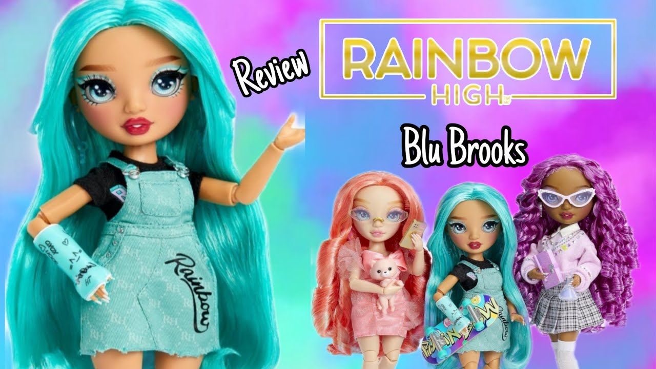 REVIEW RAINBOW HIGH NEW FRIENDS - BLU BROOKS 💙 - YouTube