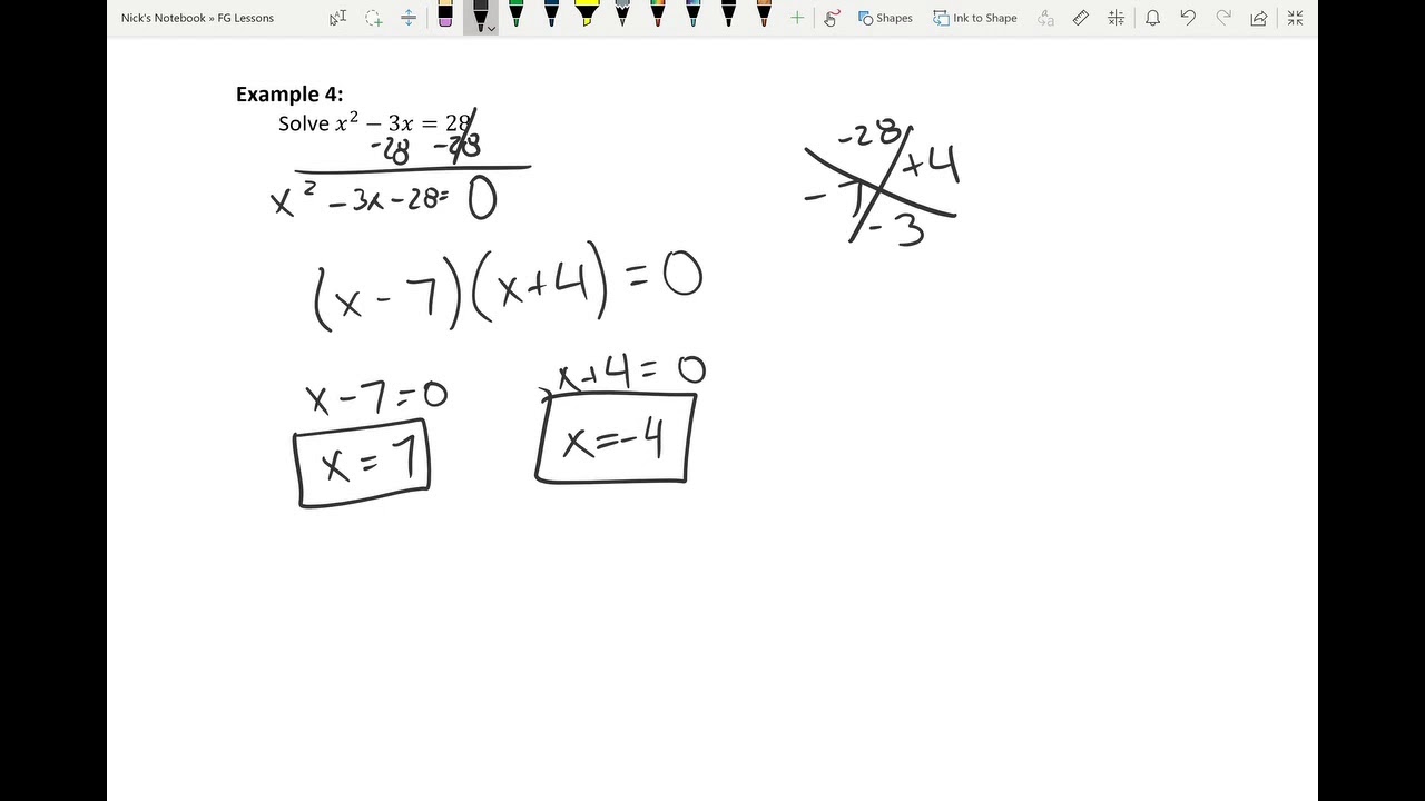 Factoring Practice and Review - YouTube