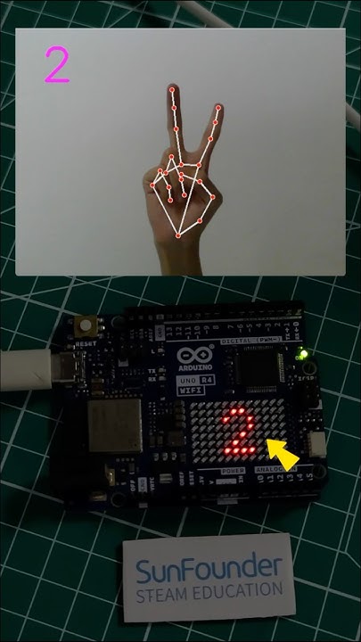 Control the LED matrix with fingers using Python & Arduino. Pt.2 - YouTube