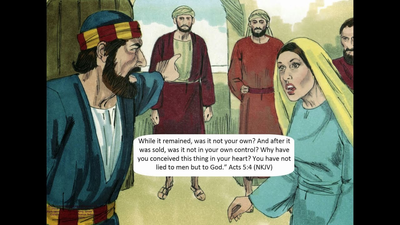 Bethel Reformed Church. July 19 - 2015 Ananias and Sapphira and their ...