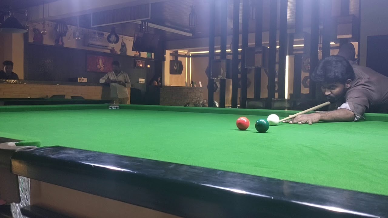 Snooker screw shot by Yashwanth simha - YouTube