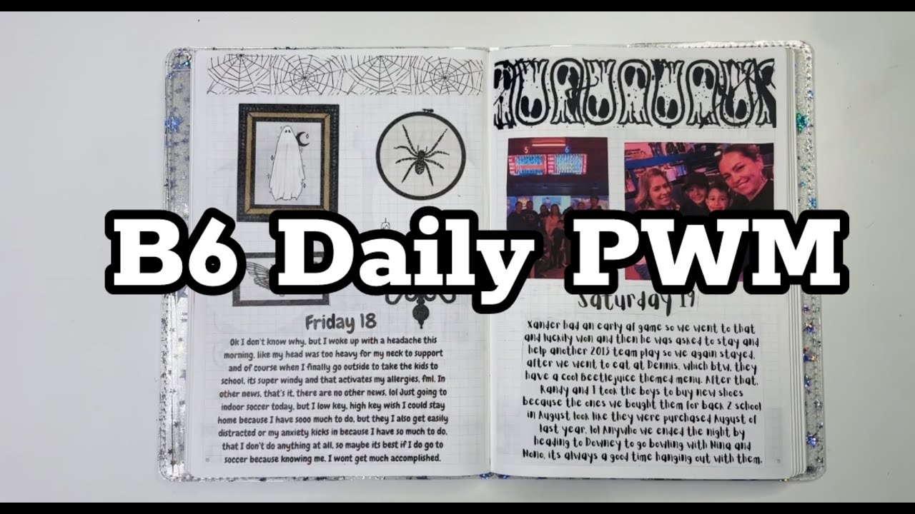 B6 Daily Plan With Me #b6planner #sterlingink #commonplanner - YouTube