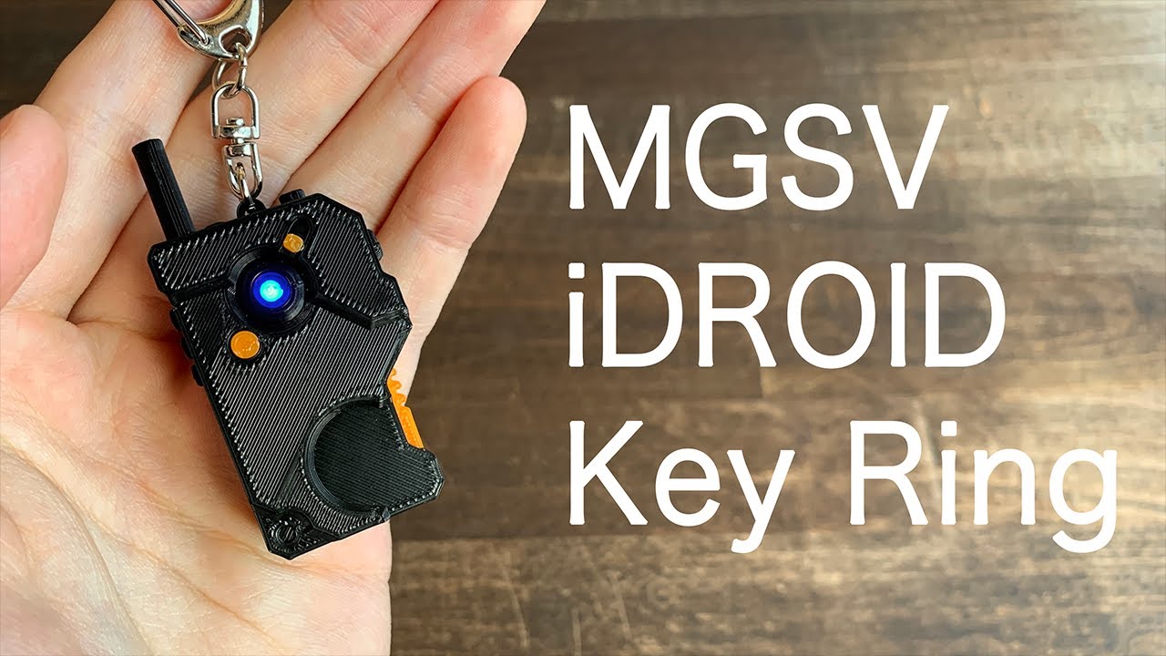 Making MGSV iDROID Key Ring - YouTube