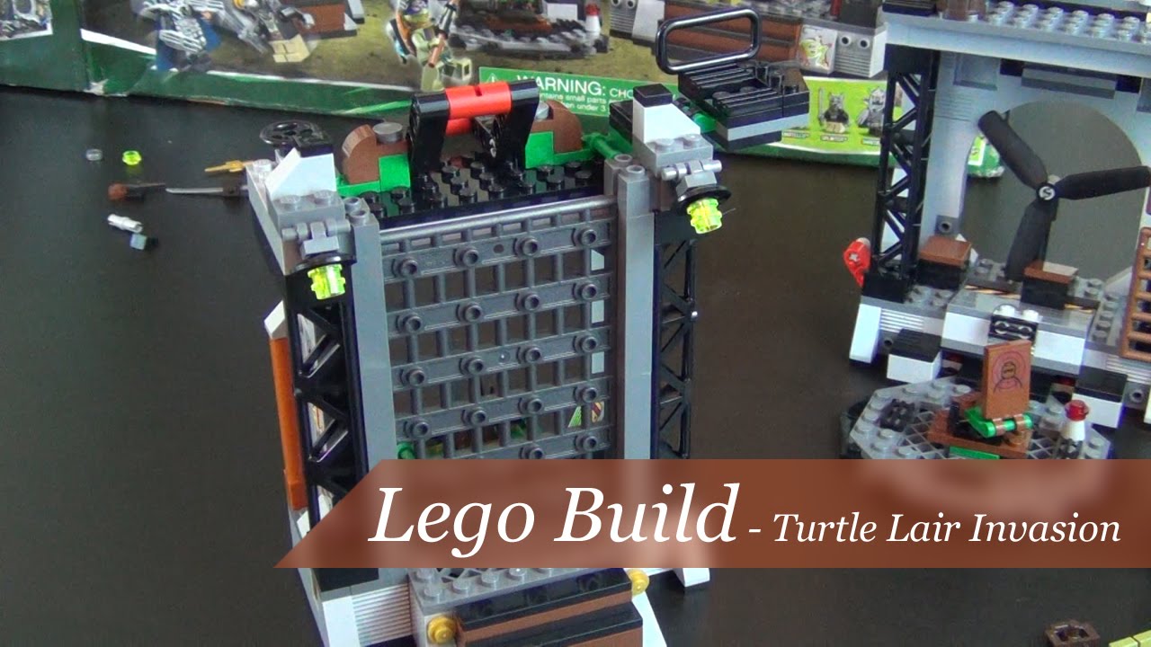 Let's Build - Lego Ninja Turtles Turtle Lair Invasion Set #79117 - Part ...