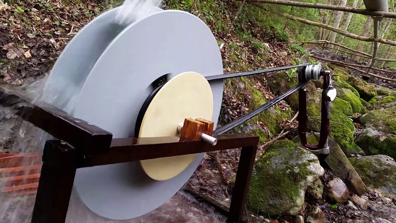 Homemade Water Wheel 2 Producing Electricity YouTube homemade-water-wheel-2-producing-electricity-youtube