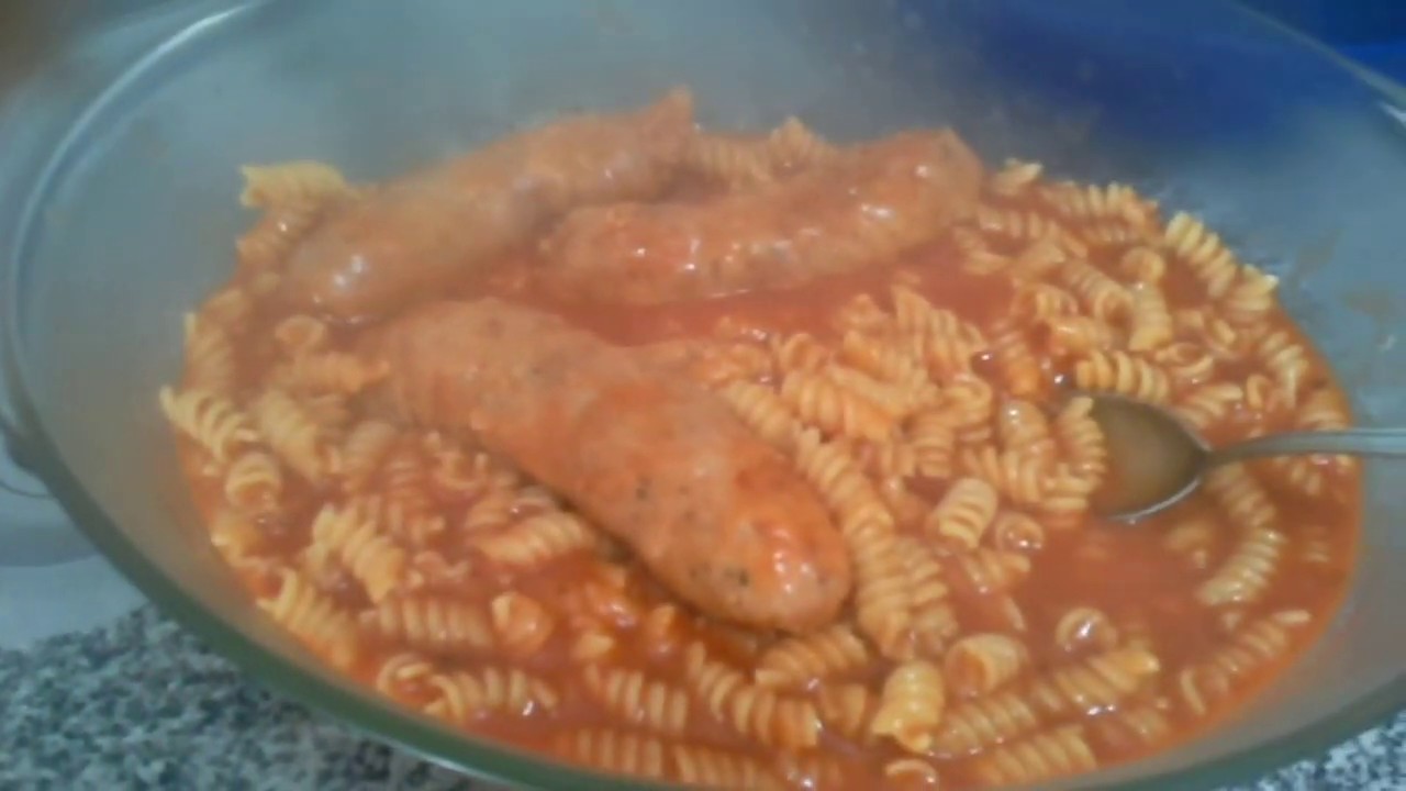 Receta pasta con tuco casera con chorizos parrilleros - YouTube