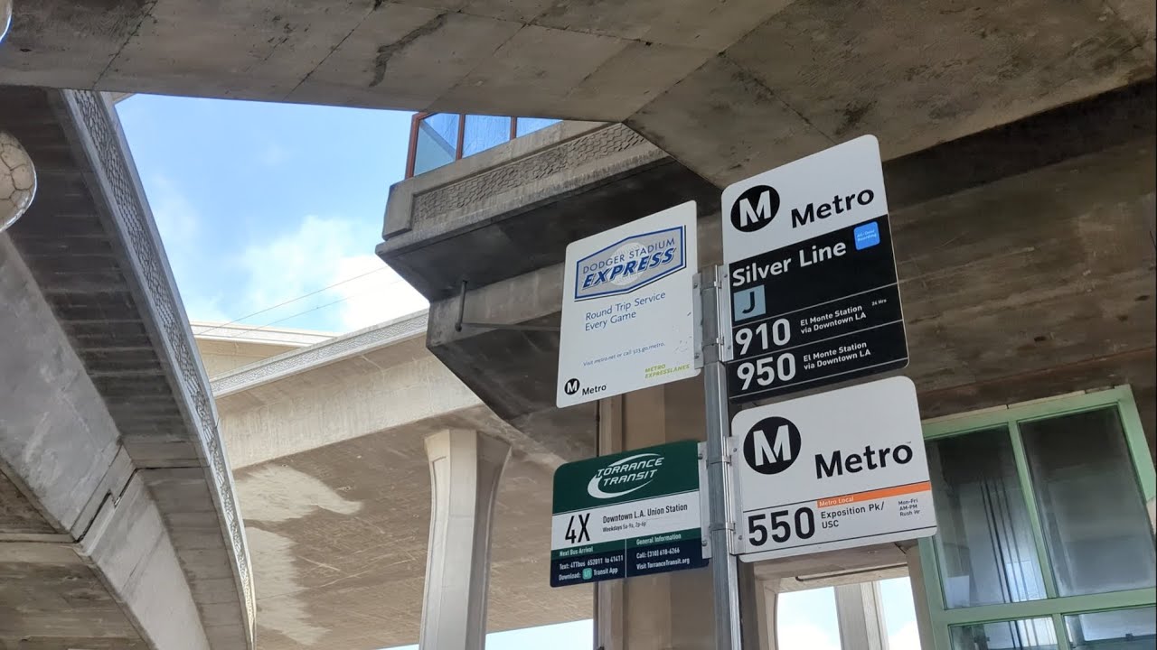 Metro ride to Dodger Stadium on game day - YouTube