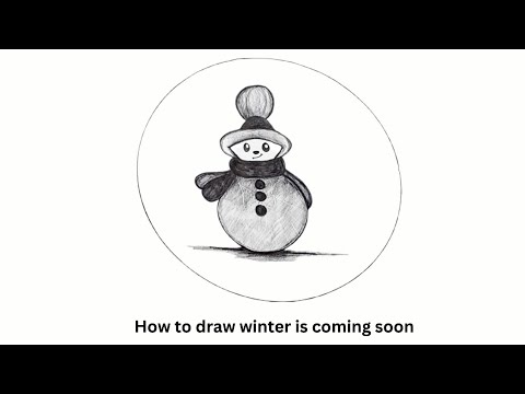 How to draw winter is coming soon || Easy drawing || Drawing # ...